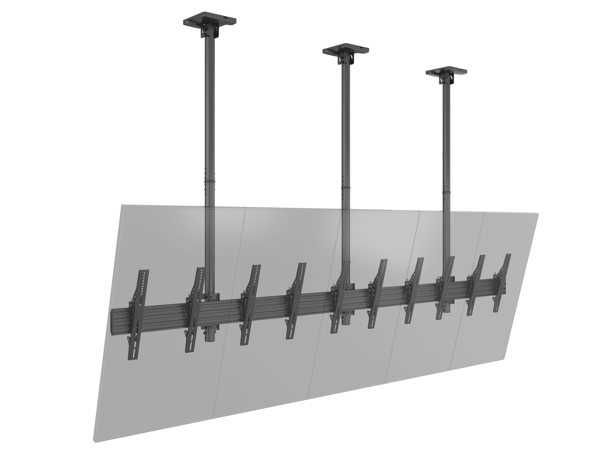 Menuboard Ceiling Landscape or Portrait 5 x screens 32″-65″ Model: GKV ...